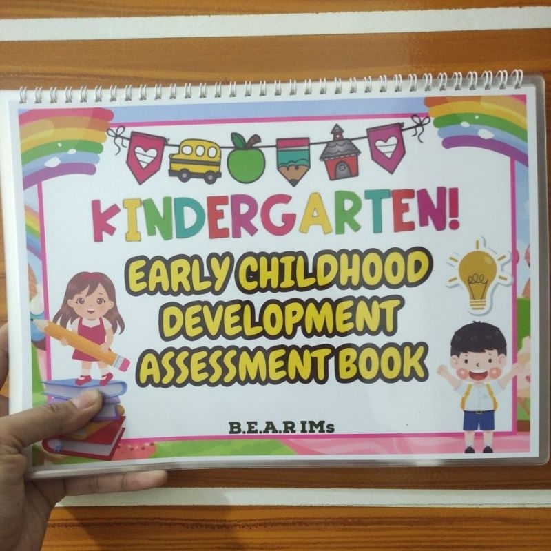 Kindergarten Early Childhood Development Assessment Book Rainbow Themed ...