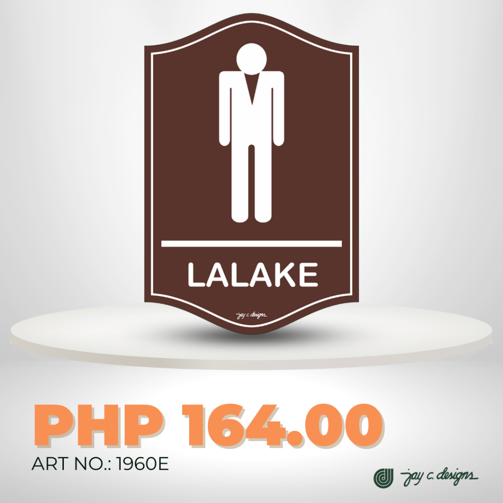 Pinoy Signs - Acrylic Signage Lalake - Jay C. Designs | Shopee Philippines