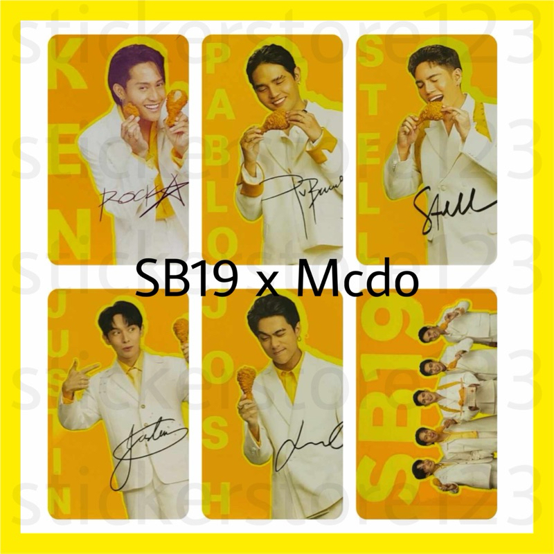 SB19 X Mcdo Photocard A’tin Mcdonald’s UNOFFICIAL Photocards FANMADE ...
