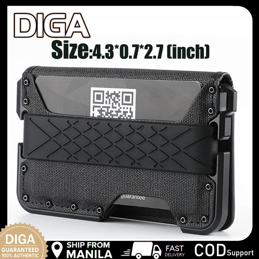 Slim Tactical Metal EDC Wallets, Genuine Leather And CNC Alum, RFID ...