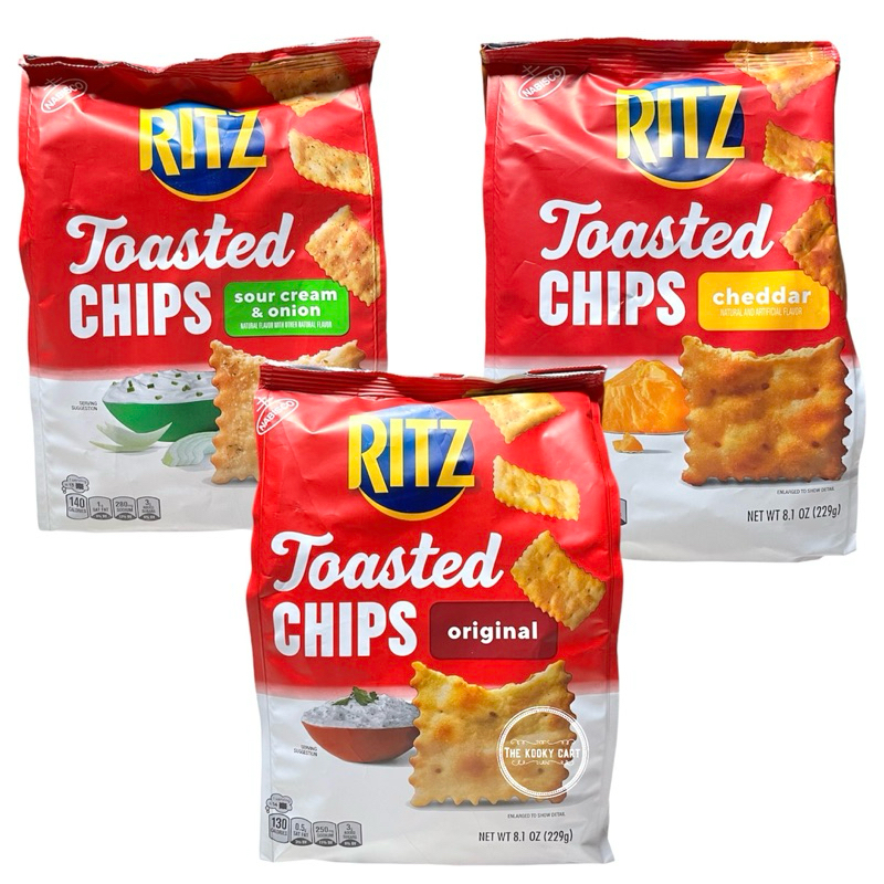 Ritz Cracker Toasted Chips Snacks ( Original / Cheddar / Sour Cream ...