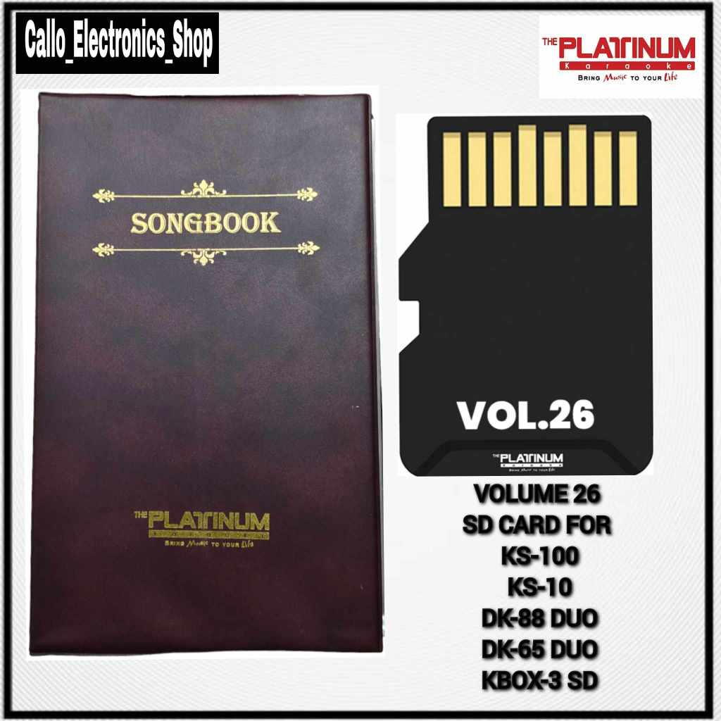 Platinum Songbook With SD Card Volume 26 For Platinum KS-10 Mini SD/KS-100/DK-88 DUO/DK-65 DUO ...