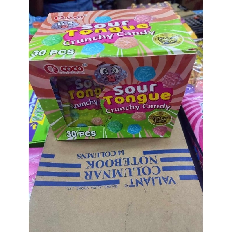 coco Sour Tonge Crunchy Candy 30pcs | Shopee Philippines
