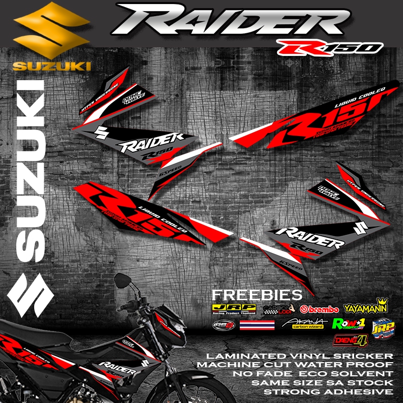 Suzuki Raider Fi 150 Stock Decals Sticker With Freebies | Shopee ...