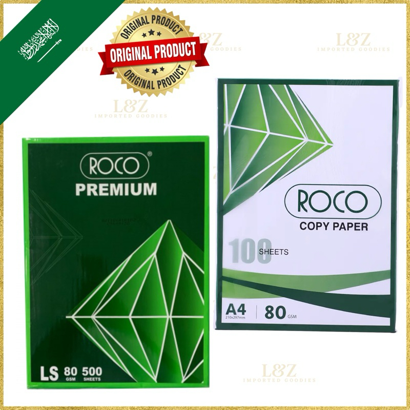 Roco Premium Copy Paper A4 80gm 100/500 Sheets | Shopee Philippines