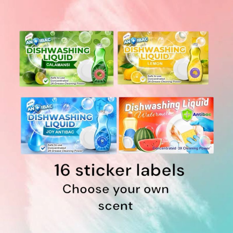 GENERIC DISHWASHING STICKER LABELS (16pcs)water proof | Shopee Philippines