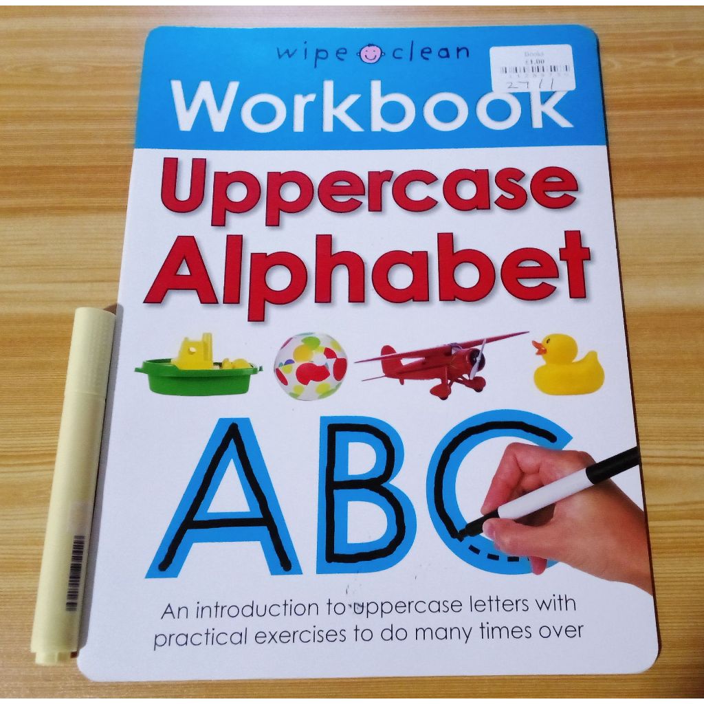 (Pre-Loved) Wipe Clean Workbook Uppercase Alphabet by Roger Priddy (PB ...