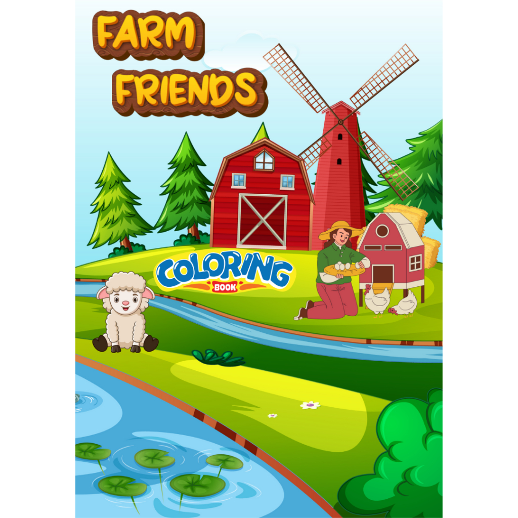 Farm Friends: A Tracing and Coloring Book for Children | Shopee Philippines