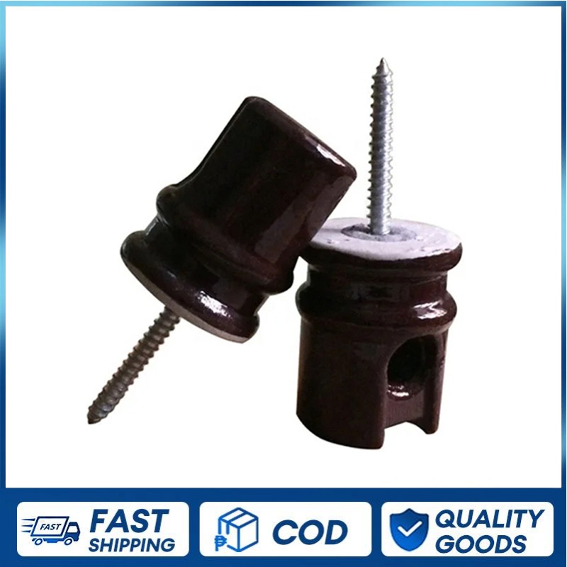 Porcelain Screw Insulator Small & Big Screw Insulator 1PCS | Shopee ...