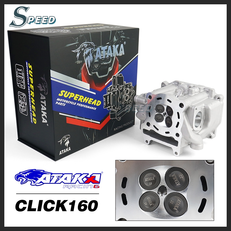 ATAKA Motorcycle Sea Waves Cylinder Head 4V For Click 160 VARIO 160 PCX ...