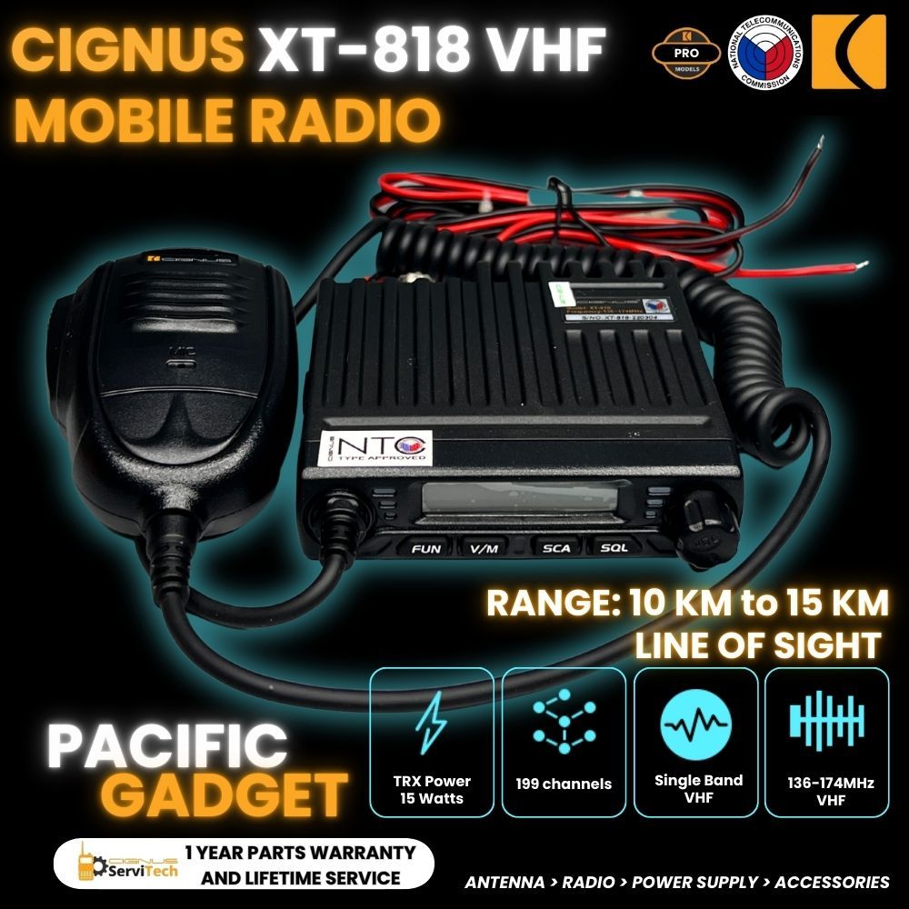 Cignus XT818 VHF Mobile Mini Base Radio | Shopee Philippines