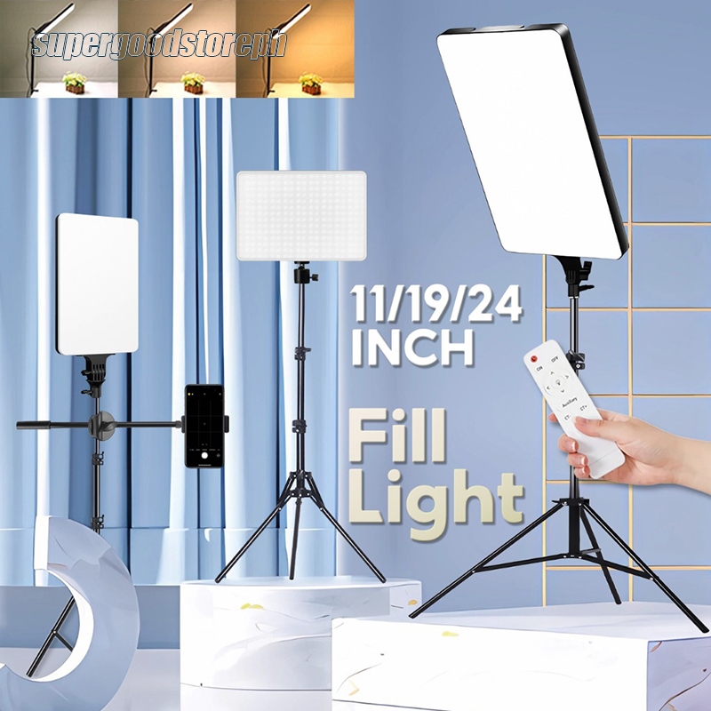 11/19/24 inch LED Video Panel Light Make Up Lighting Tripod Stand ...
