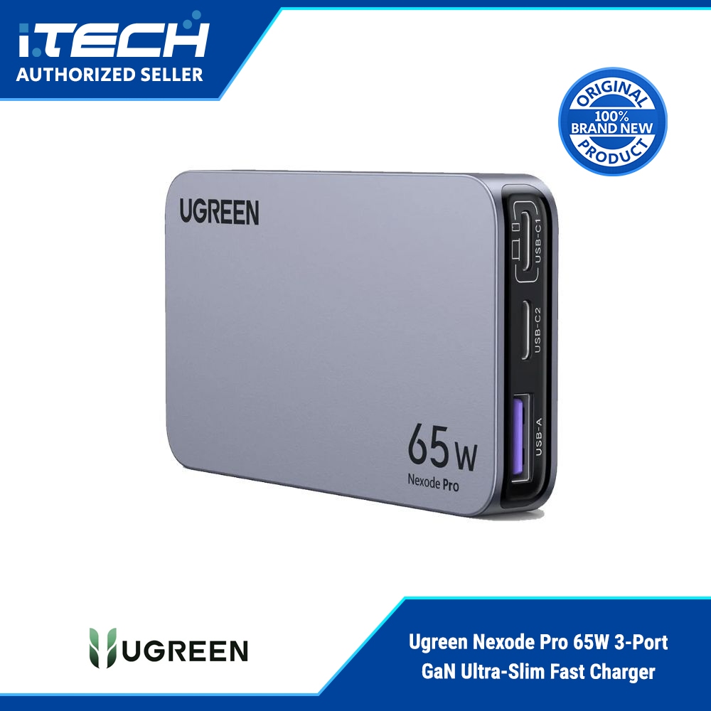 Ugreen Nexode Pro 65W 3-Port GaN Ultra-Slim Fast Charger (X753/15817) | Shopee Philippines