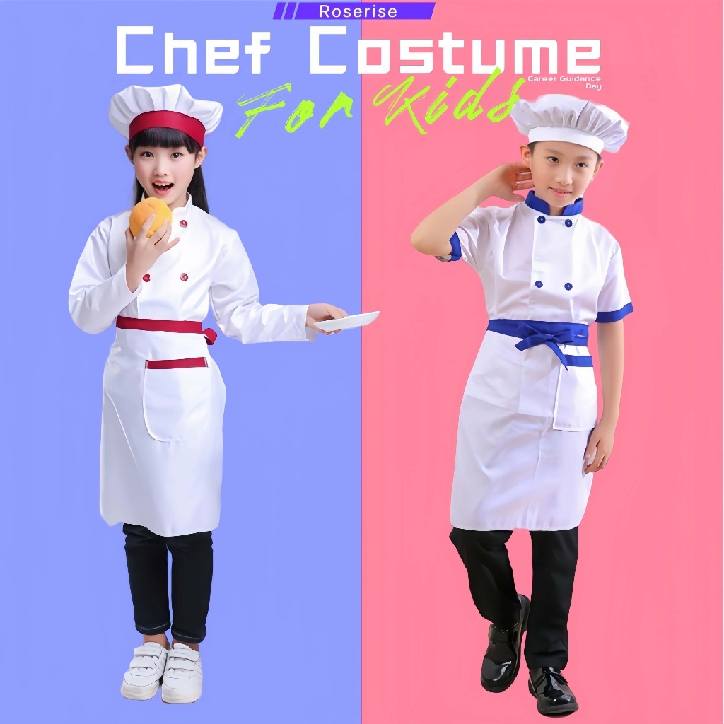 Chef Costume For Kids Boys And Girls Career Guidance Day Chef Costume ...