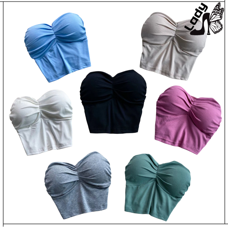 Lady Fashion Tube Crop Top Camisole Sleeveless (DAVAO) | Shopee Philippines