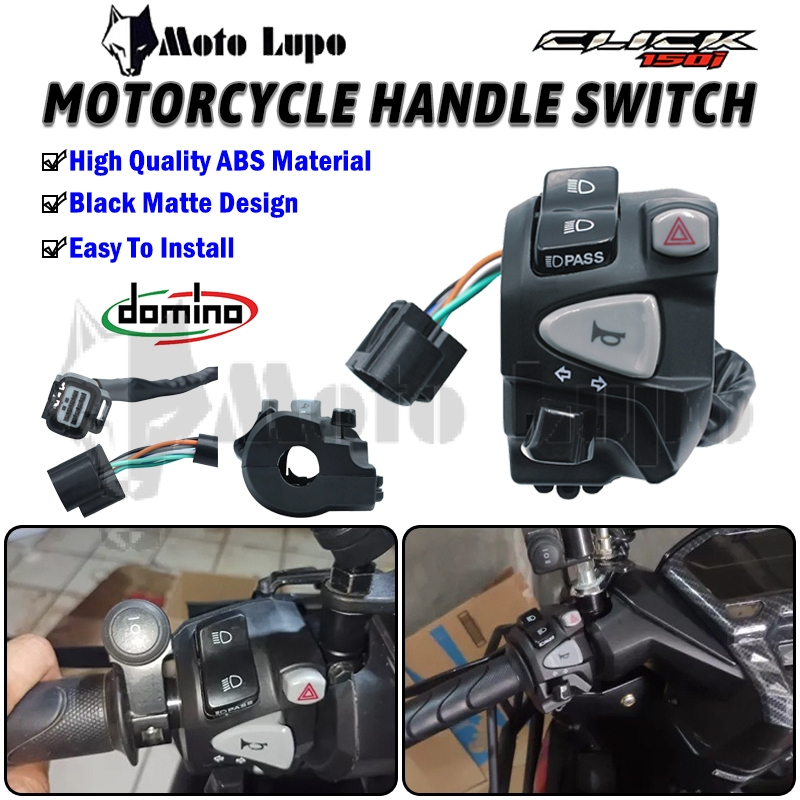 Motorcycle Handle Switch With Hazard Light Suitable For Honda Click ...