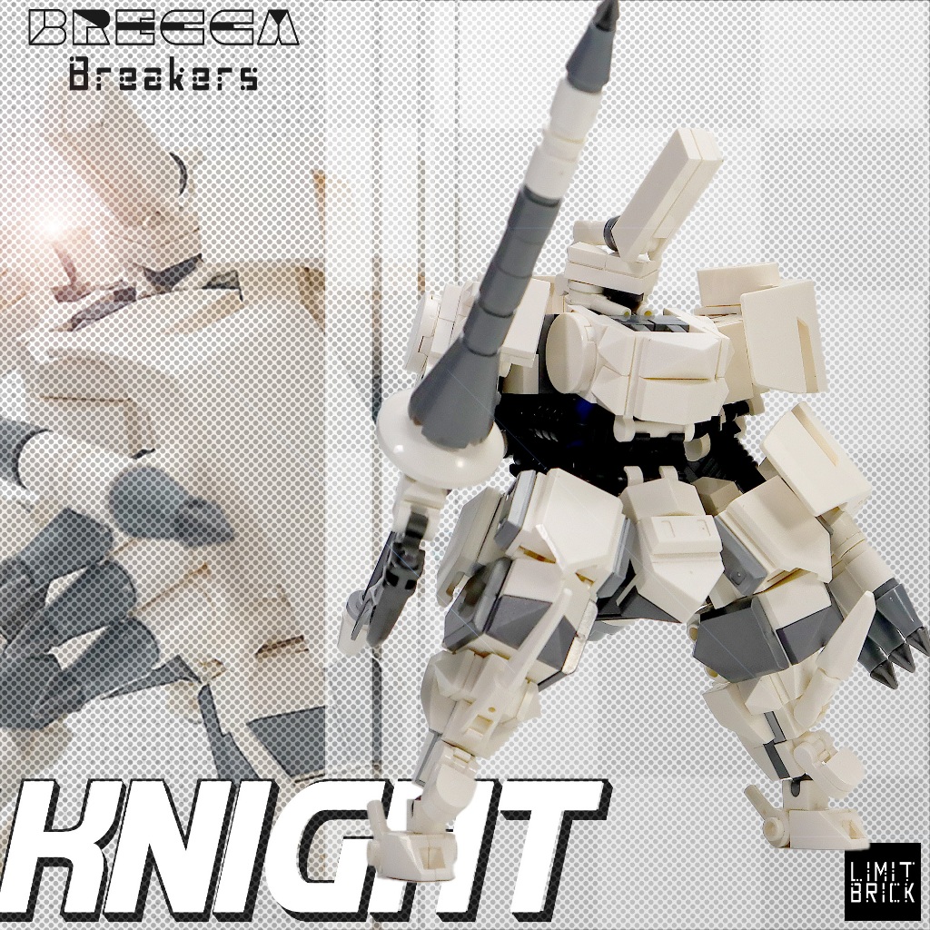 Brecca Breakers Knight Chessterfields Building Blocks MOC Brick Robot ...