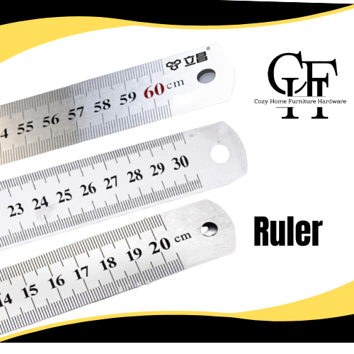 CHFH Stainless Steel Ruler Metal Aluminum Ruler Drawing Multi Purpose ...