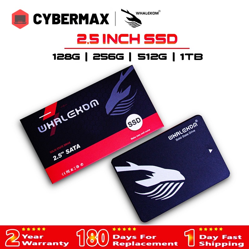 Whalekom SSD 128GB 256GB 512GB 1TB Solid State Hard Drive 2.5 Inch ...
