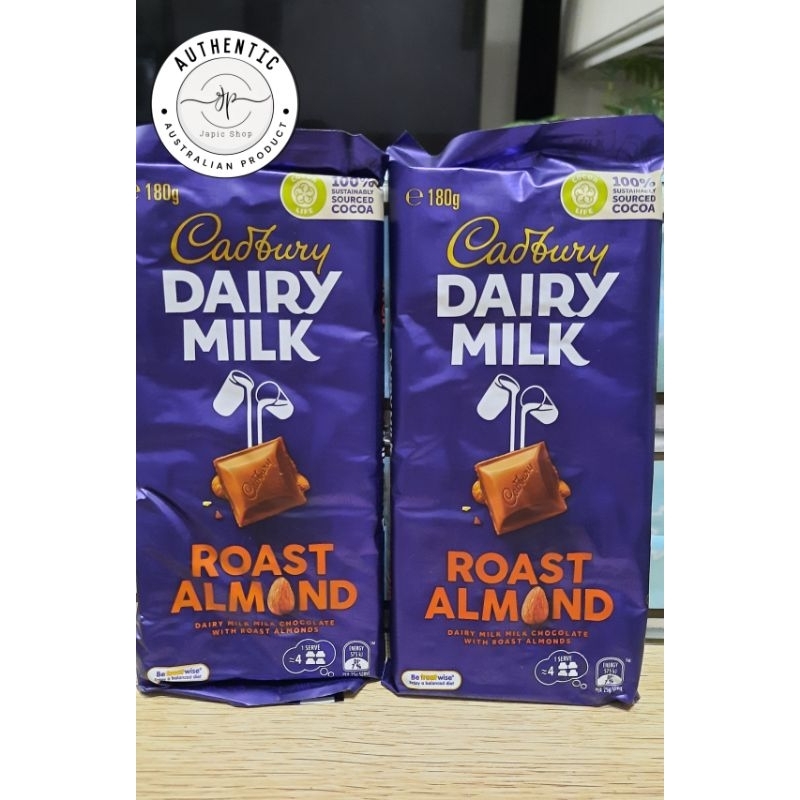 Cadbury Dairy Milk Roasted Almond 180g | Shopee Philippines