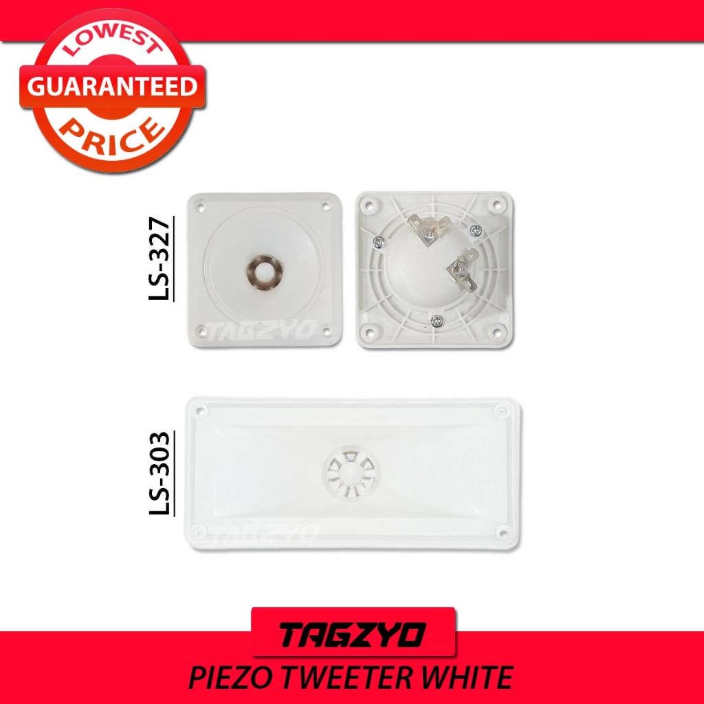 NEW!!! Piezo Tweeter Rectangular AND SQUARE Shape WHITE Heavy Duty ...