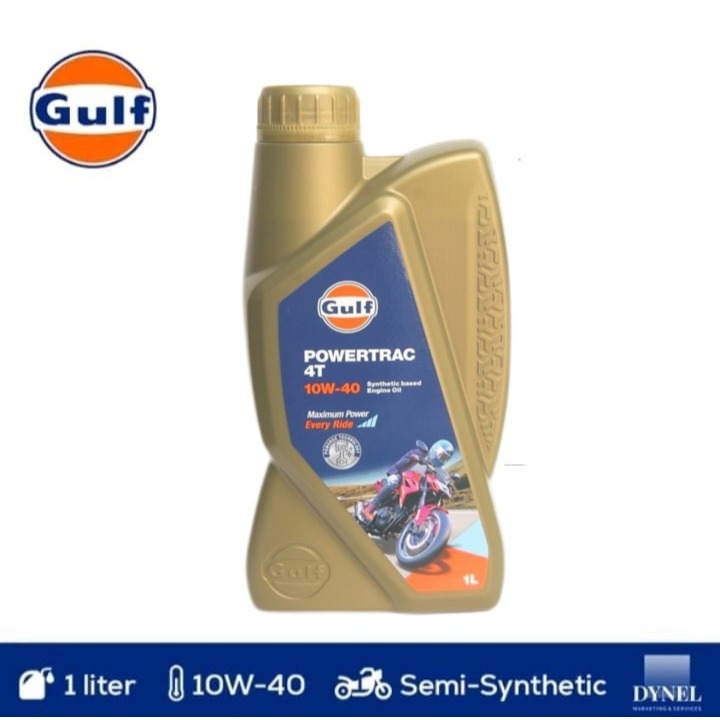 Gulf Power Trac 4T 10W40 Semi-Synthetic Motor Oil 1L | Shopee Philippines