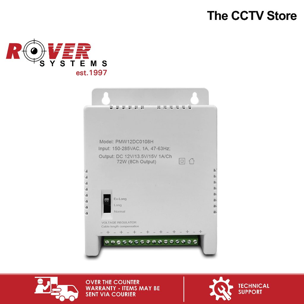 Rover Systems CCTV Multi-Way Power Supply ( 8Ch Output ) | Shopee ...
