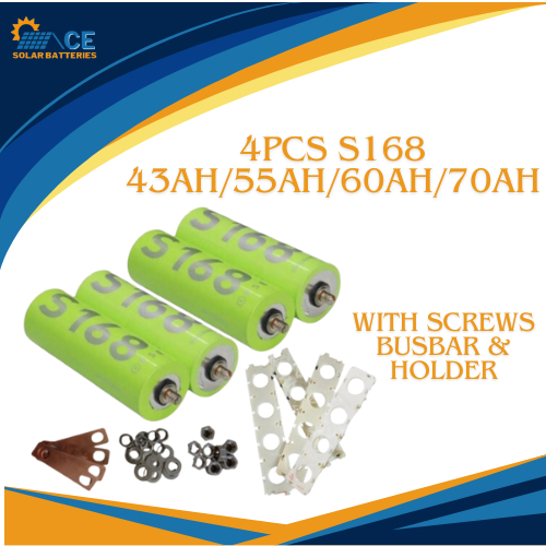 4PCS - S168 3.2v 70AH / 60AH / 43AH - LITHIUM ON PHOSPHATE LIFEPO4 ...