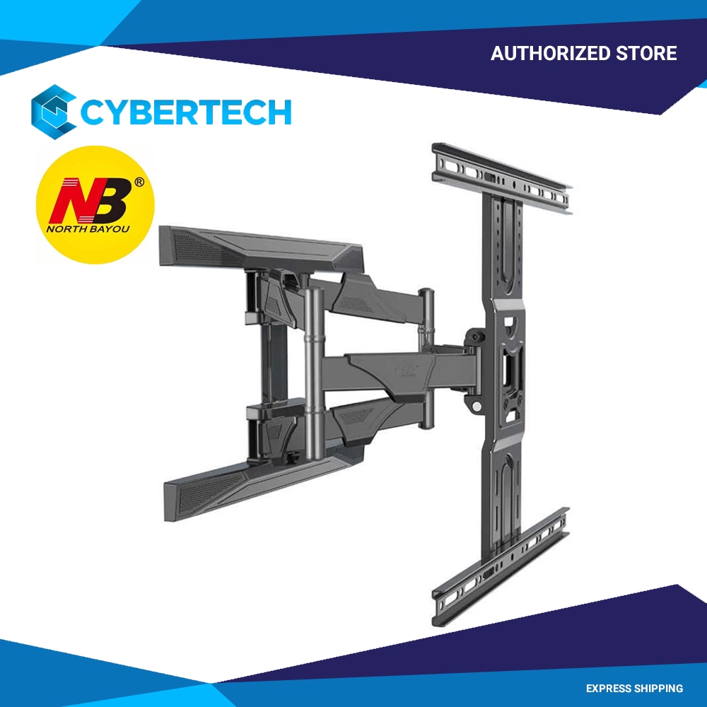 North Bayou P6 Full Motion Cantilever Wall Mount For 45"-75" 100lbs Tv ...