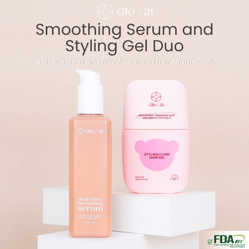 GLO21 BUY 1 Styling Gel GET 1 FREE Smoothing Serum- Best hair duo ...