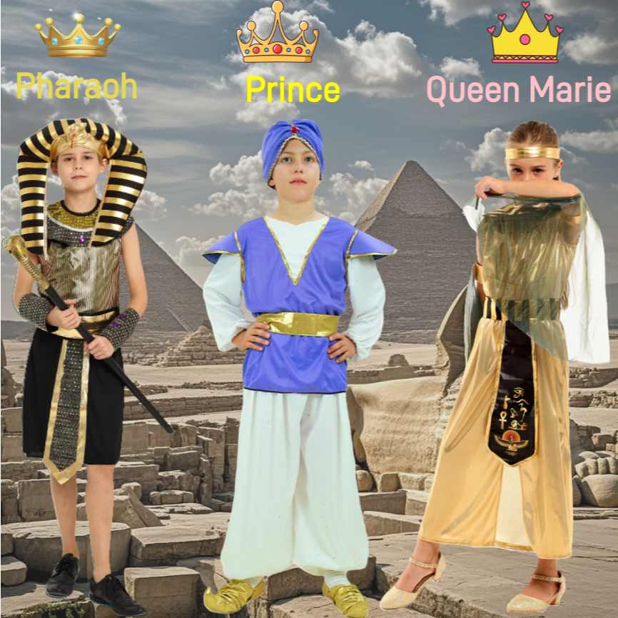 Indian Costume For Kids Girl Boy Pharaoh Cleopatra Egyptian Princess ...