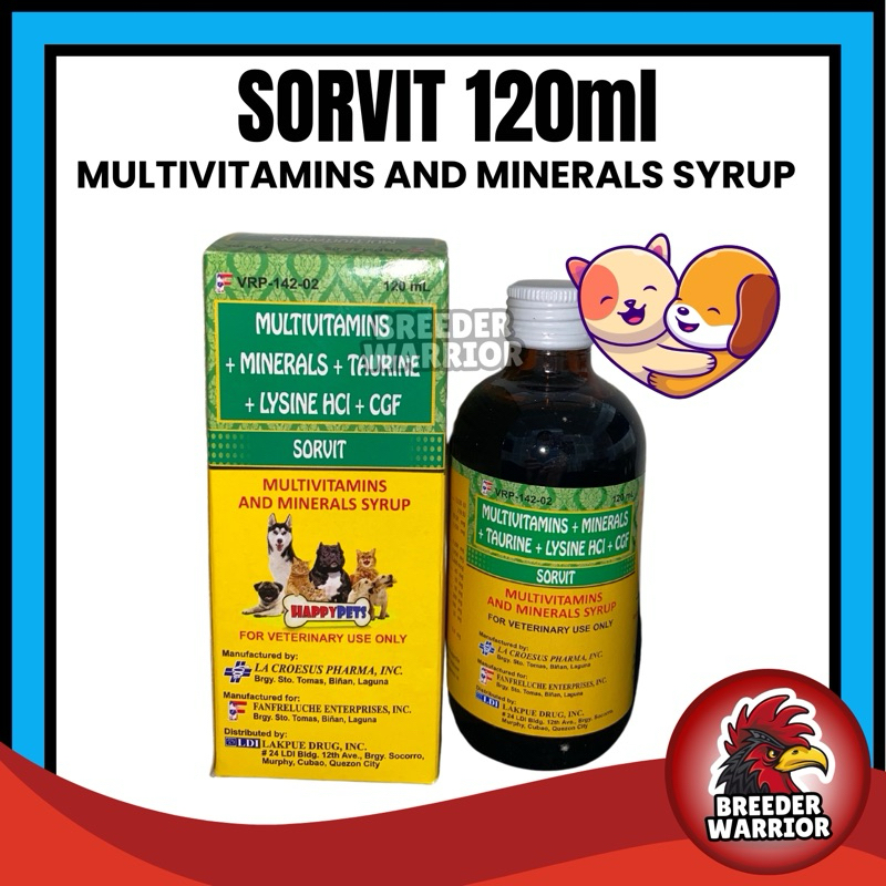 Sorvit Syrup Multivitamins 120ml | Shopee Philippines
