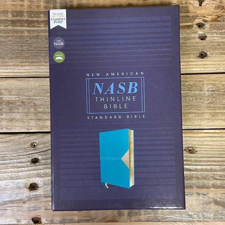 NASB 1995 THINLINE BIBLE, Comfort Print, Leathersoft, Teal, Red Letter | Shopee Philippines