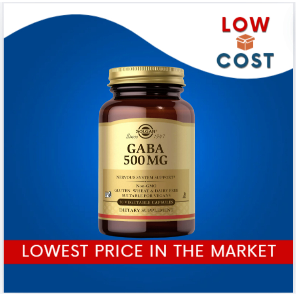 LowCost PH| Solgar, GABA, 500 mg, 50 Vegetable Capsules | Shopee ...