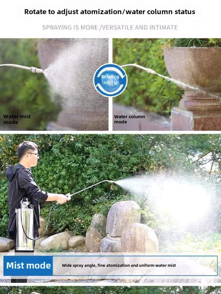 Professional 304 stainless steel spray pump pressure spray backpack ...