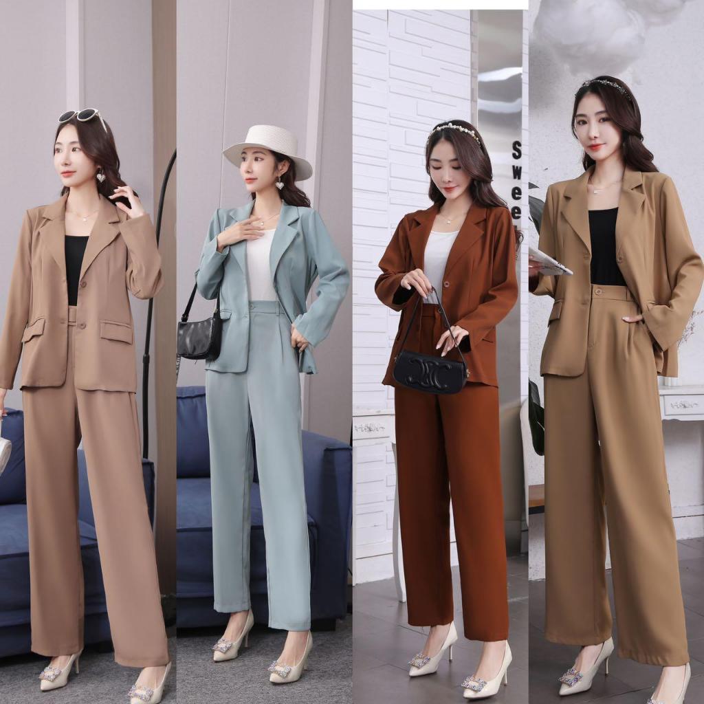 Kinwoo 1630 Blazer and 1609 Trouser Set Coordinates Plain Long Sleeve ...