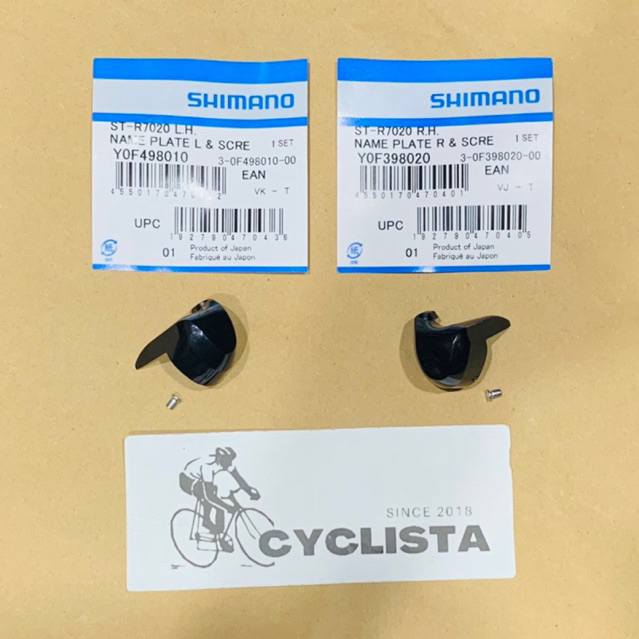 SHIMANO 105 ST-R7020 STI Name Plate & Fixing Screw Left & Right ...