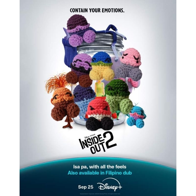 G's Crafts Crochet Junior Keychain (Inside-out inspired) | Shopee ...