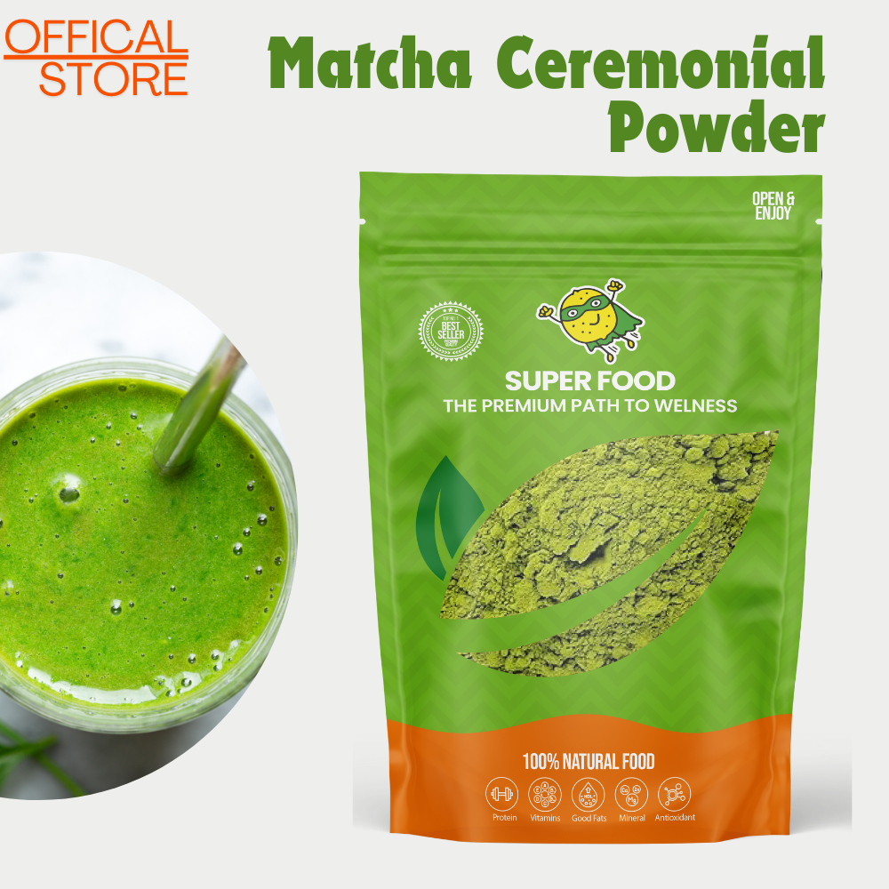 Superfood Matcha Ceremonial Grade Powder - Premium Antioxidant ...