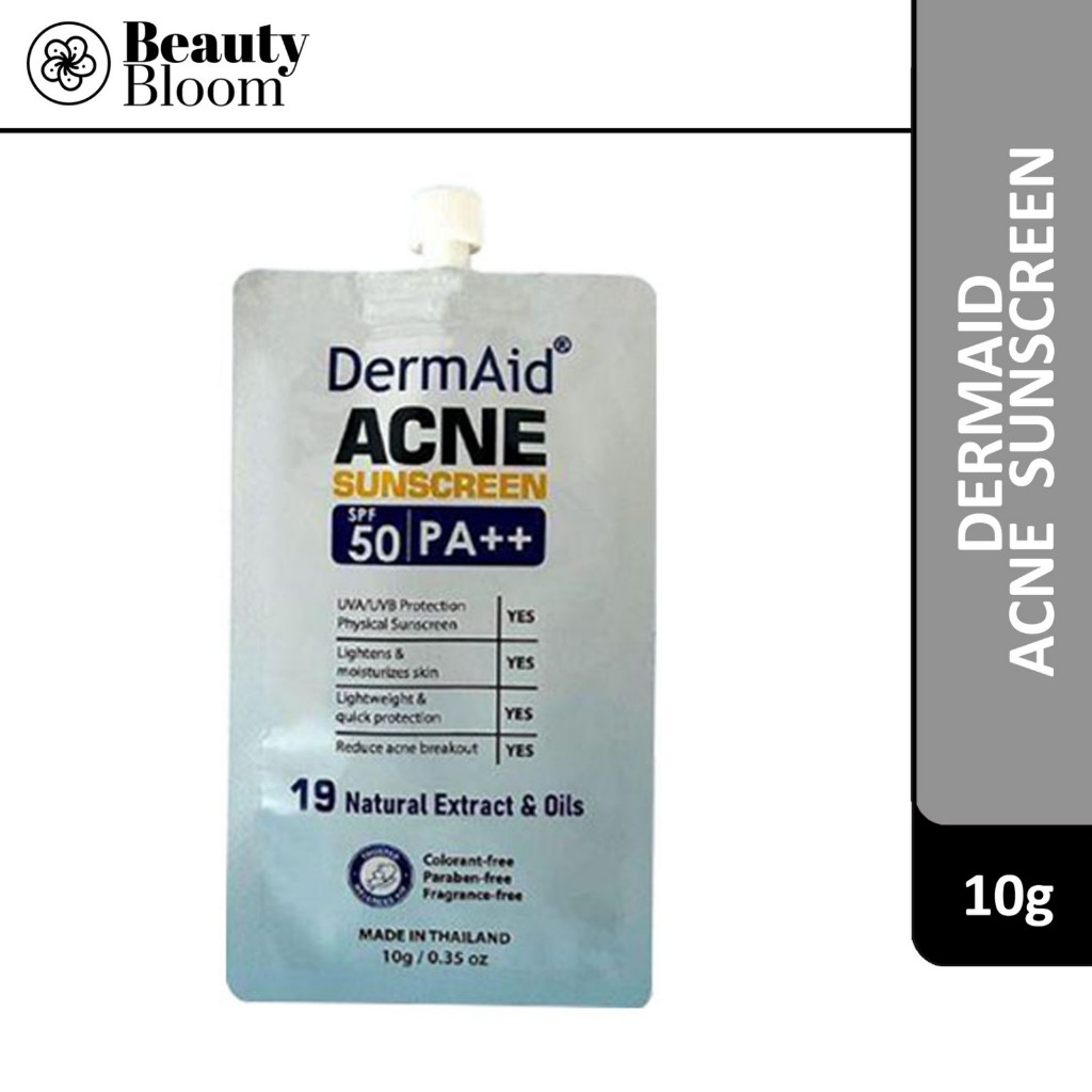 Dermaid Acne Sunscreen - 10g | Shopee Philippines