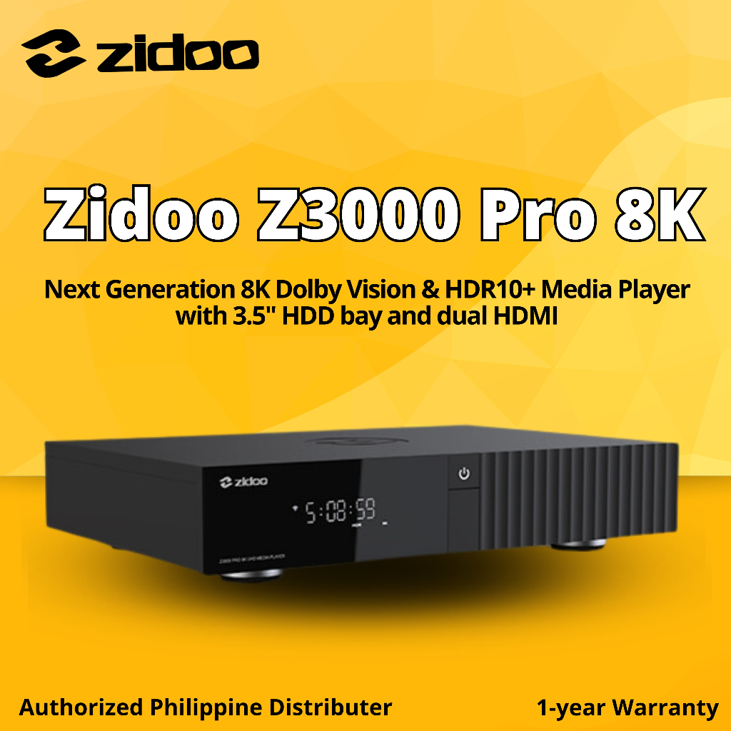 Zidoo Z3000 PRO 8K UHD Media Player | Shopee Philippines