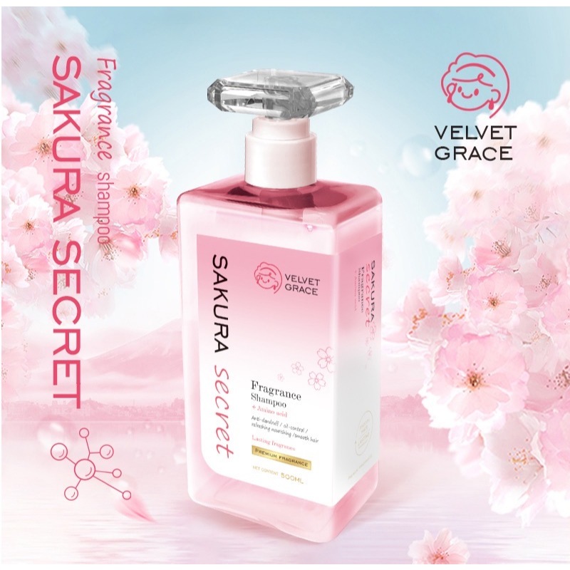 Velvet Grace Sakura Secret Fragrance Shampoo 500ml | Shopee Philippines