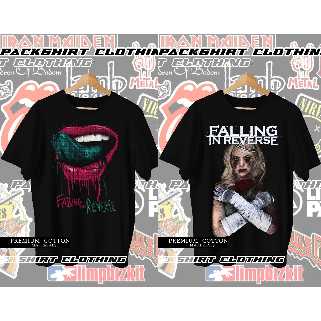 FALLING IN REVERSE Vintage Band Tshirt Collection Tops Unisex Shirt ...