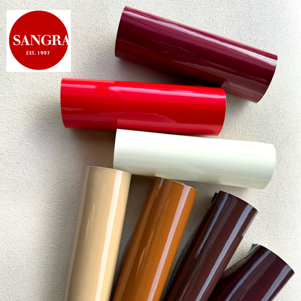 Sangra Crafts: FAUX LEATHER SOFT PATENT PU, Glossy, Wipe to Clean, for ...