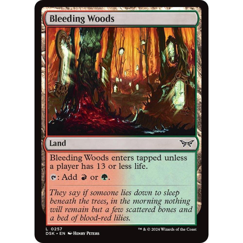 Magic the Gathering - Bleeding Woods - MTG Land - DSK - NM (_RAS ...