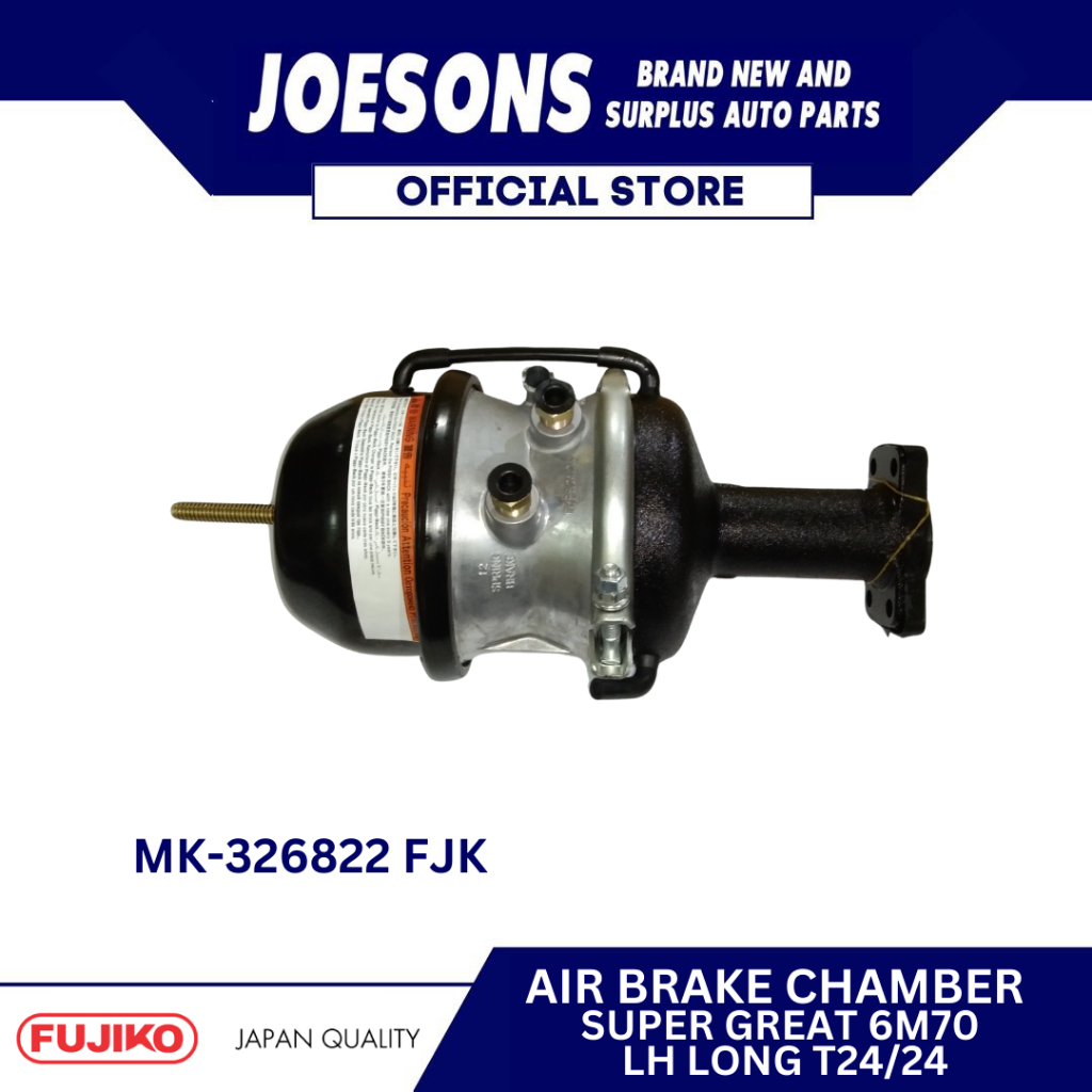 AIR BRAKE CHAMBER SUPER GREAT 6M70 LH LONG T24/24 FUJIKO | MK-326822 ...