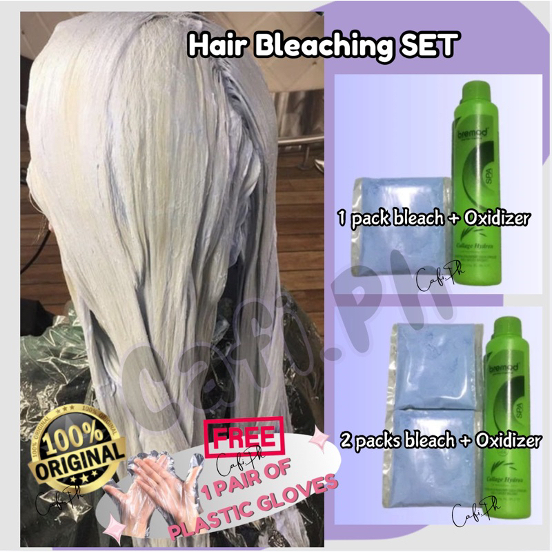 Hair Bleaching set with Oxidizer 12% 9% or 6% | Shopee Philippines