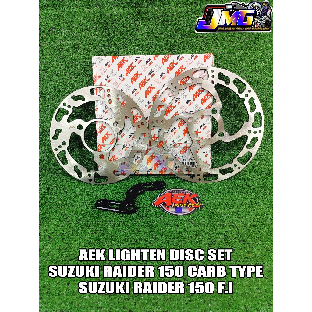 SUZUKI RAIDER 150 CARB / F.I SET AEK LIGHTEN DISC 4HOLES THAILAND MADE ...