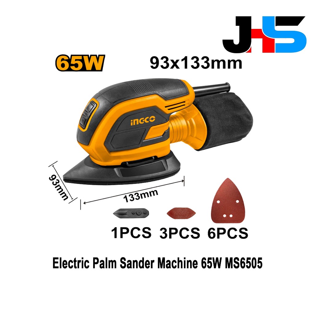 JHS ingco Electric Palm Sander Machine 65W MS6505 | Shopee Philippines
