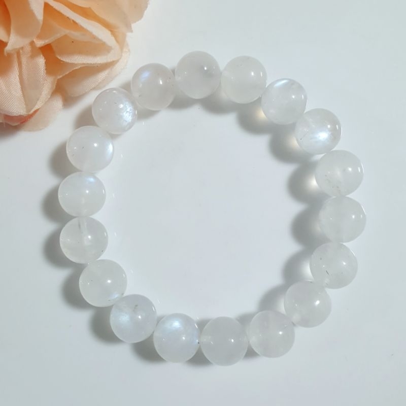 Moonstone Natural Gemstone Bracelets | Shopee Philippines